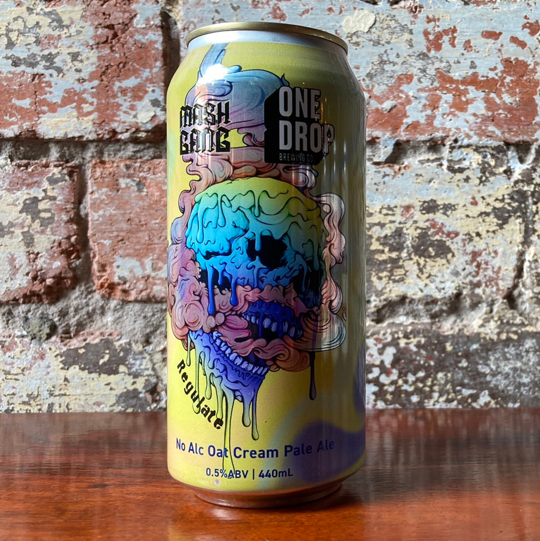 One Drop x Mash Gang Regulate No Alc Oat Cream Pale (Alc-Free) – Otter ...