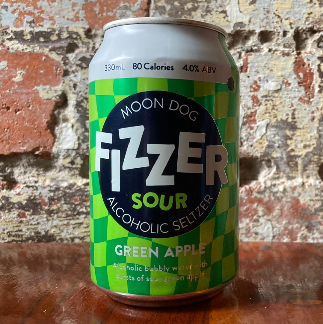 Moon Dog Fizzer Sour Green Apple Alcoholic Seltzer – Otter's Promise