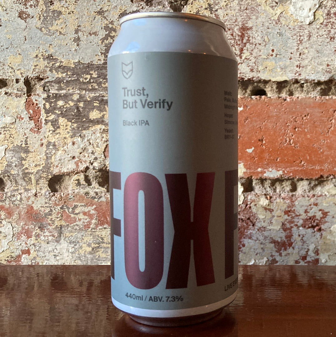 Fox Friday Trust, But Verify Black IPA – Otter's Promise
