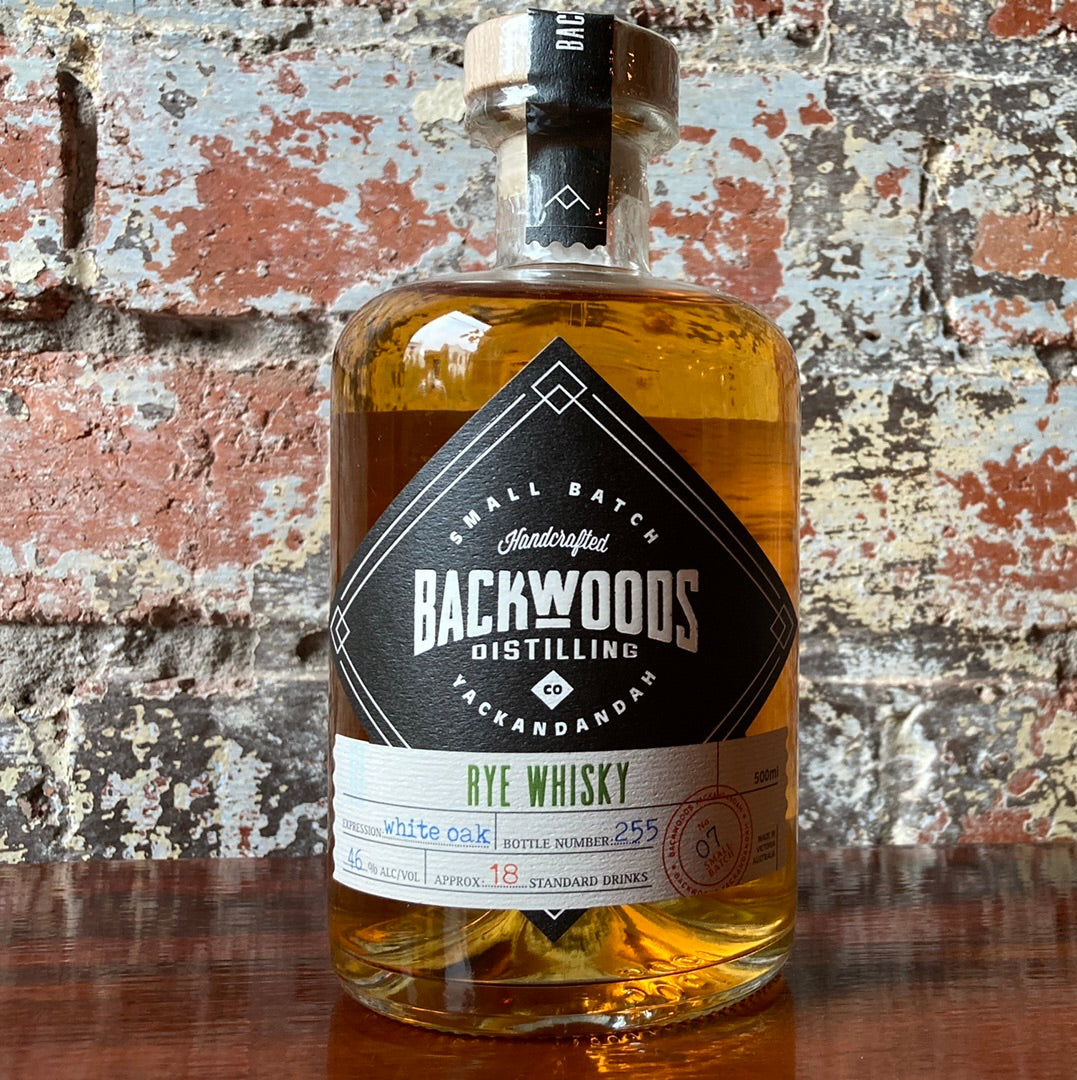 Backwoods Rye Whiskey Batch #7 - White Oak – Otter's Promise