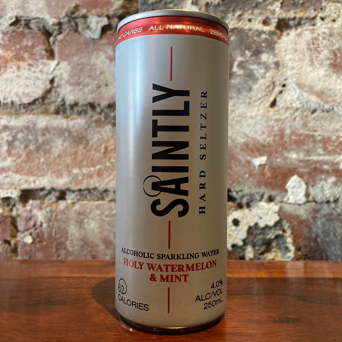 Saintly Hard Seltzer Holy Watermelon & Mint – Otter's Promise