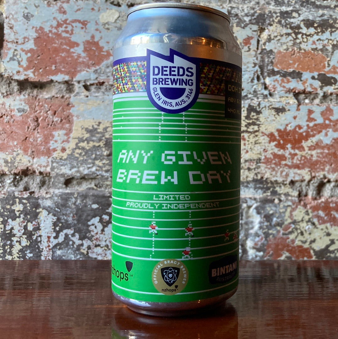 Deeds Any Given Brew Day DDH IPA – Otter's Promise