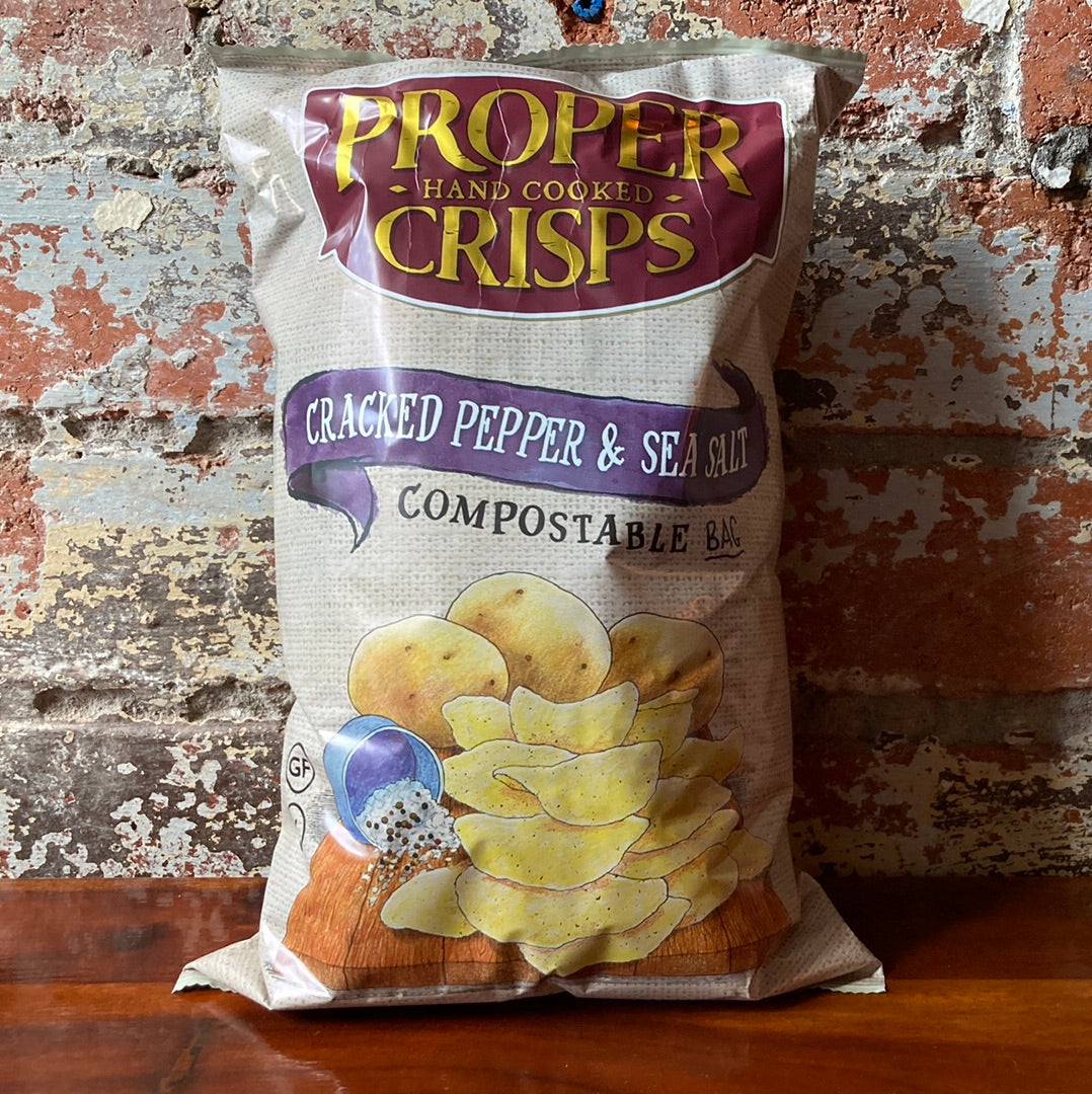 Proper Hand Cooked Crisps Cracked Pepper & Sea Salt – Otter's Promise